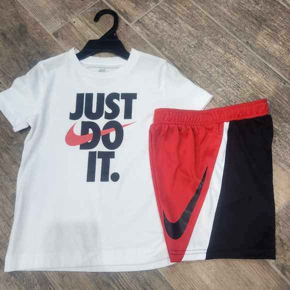 Nike | Matching Sets | Nike Red And Black Athletic Matching Set | Poshmark